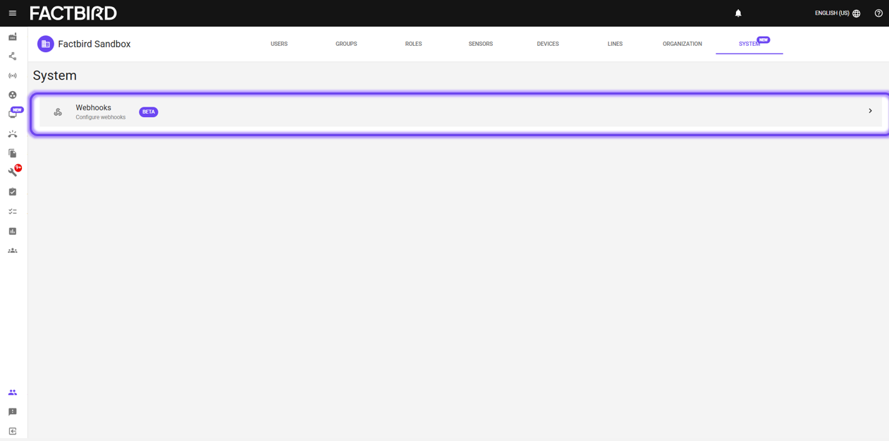 Webhooks – Factbird Support Hub